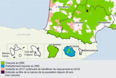 Z.R.R.: Zone de Revitalisation Rurale – Commune de Cahuzac-sur-Vère